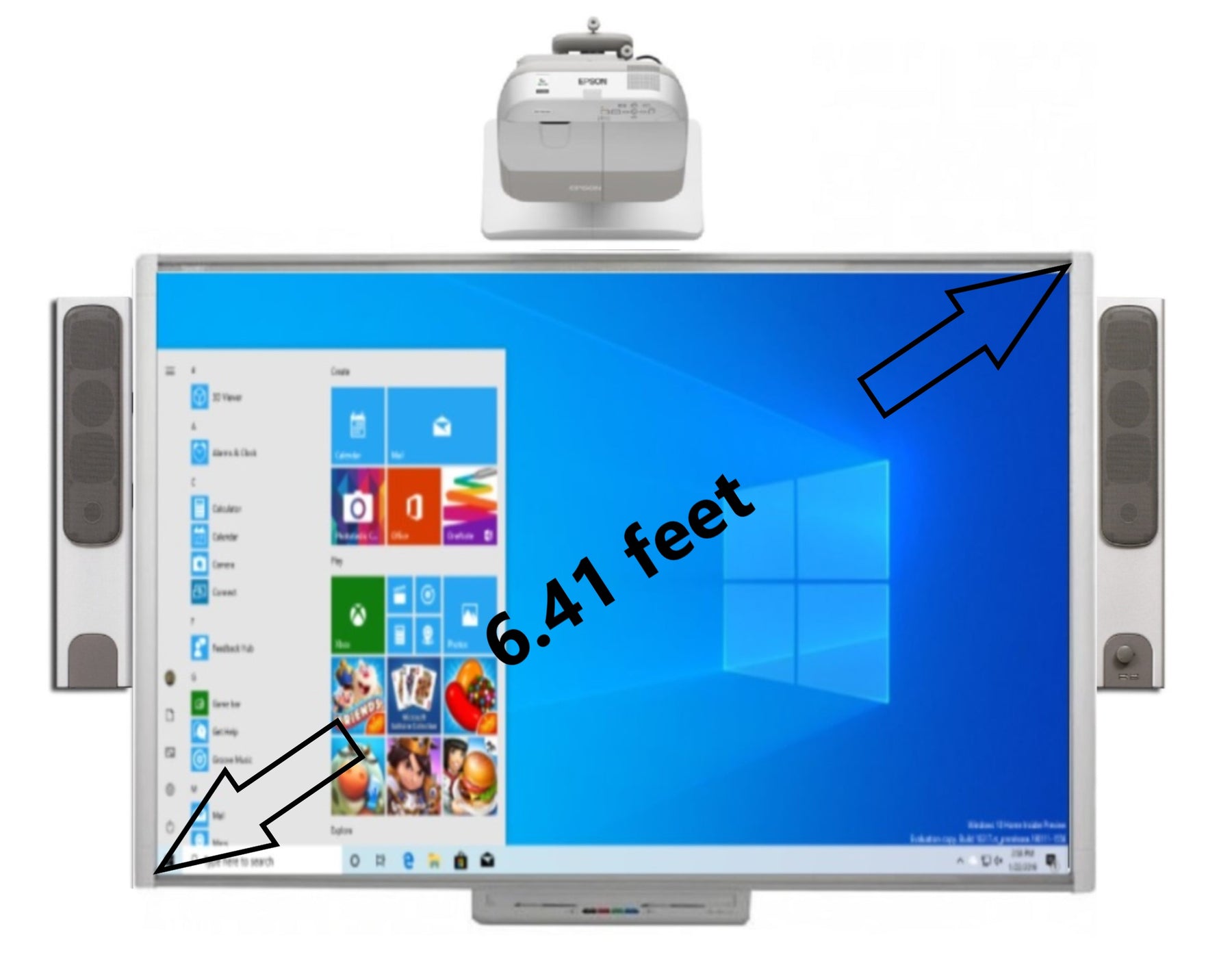 Smart Board Interactive whiteboard SBM600 System with Speakers (2 yrs