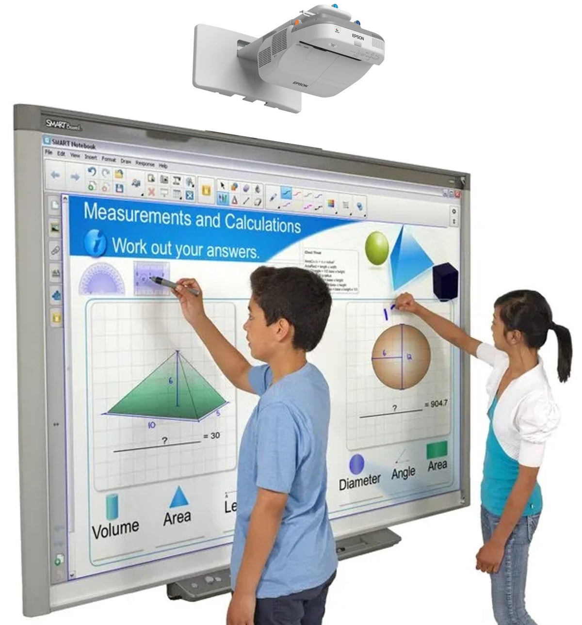 Smart Board Interactive Whiteboard SBX800 System for classroom (2 yrs