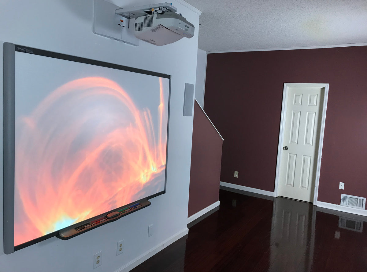 Interactive Smart Board with Projector Bundle for Classroom/Office Pro