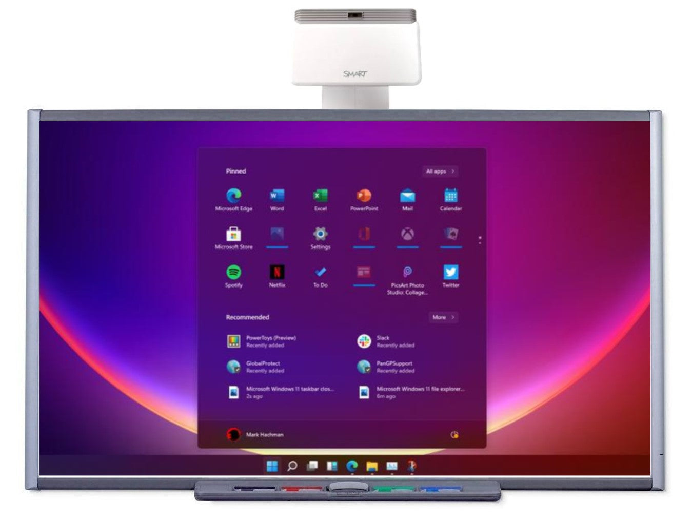 Interactive whiteboard with Projector Bundle for Classroom/Office Prof